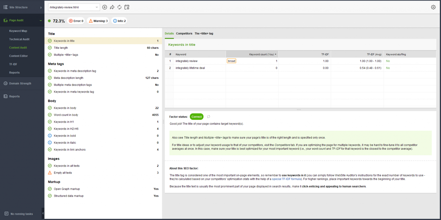 Website Auditor Review - Software That Automates SEO Audit!