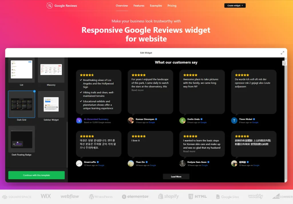 7 Best Modern Google Review Widgets for Your Website in 2024
