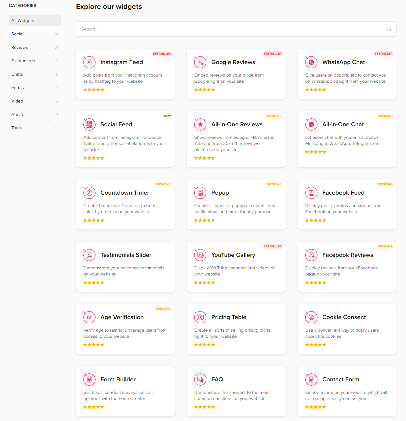 6 Best HTML Website Widgets Providers to Use Free in 2023