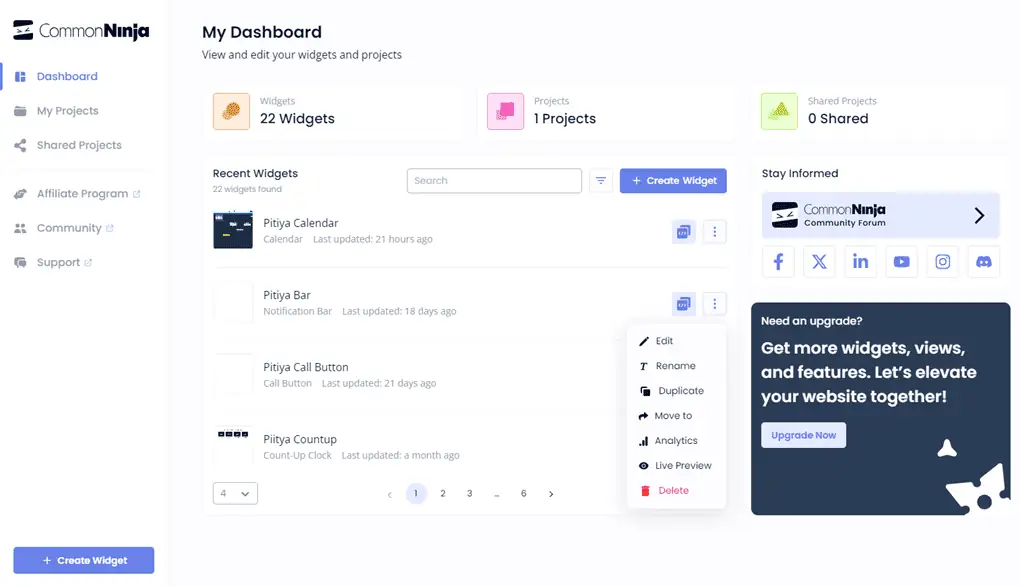 6 Best HTML Website Widgets Providers to Use Free in 2024