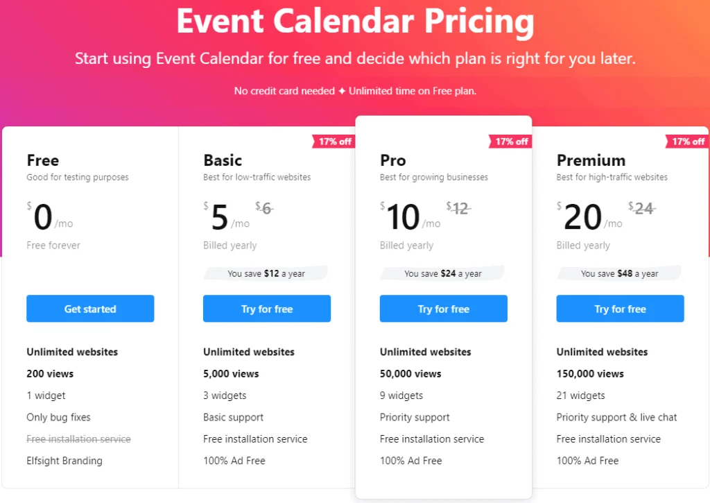 8 Best Free Event Calendar Widgets for Websites in 2024