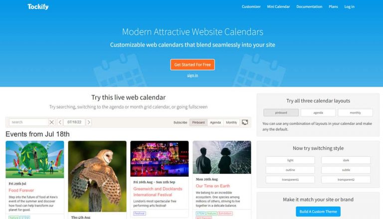 9 Best Free Event Calendar Widgets for Websites in 2025