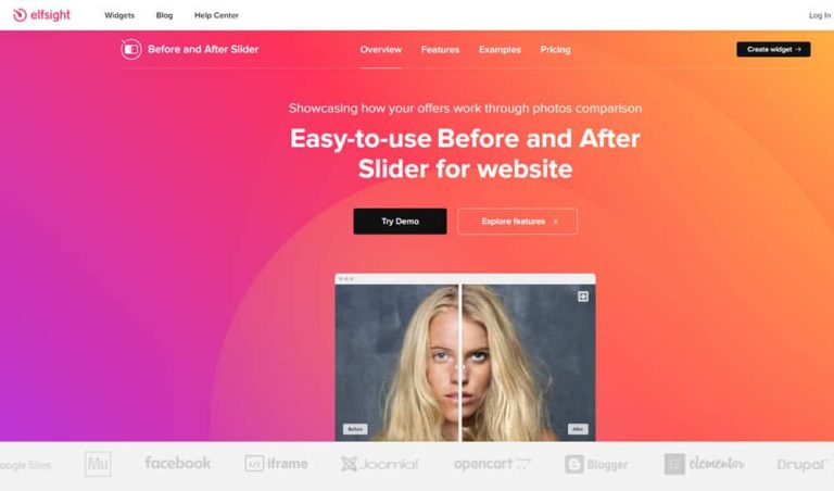5 Best Free Before And After Slider Widgets for Websites in 2024