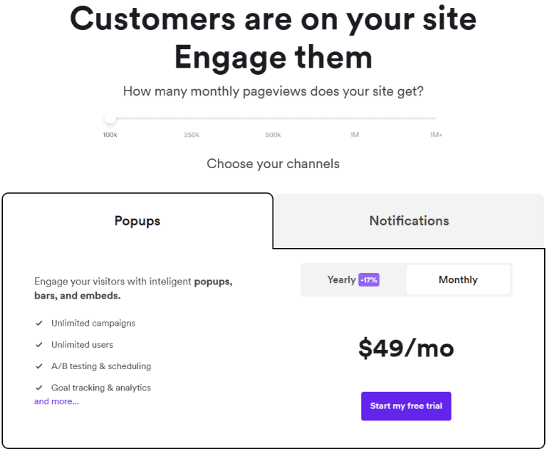10 Best Modern Website Popup Widgets Creators in 2024 | Pitiya