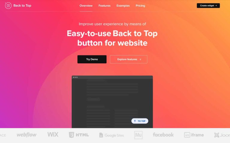 Top 6 Free Back to Top Button Widgets for Websites in 2024