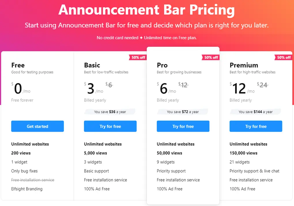 Top 10 Website Announcement Bars (Notification Banners) in 2024