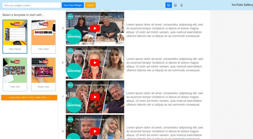 13+ Best Modern YouTube Gallery Widgets for Your Website in 2024