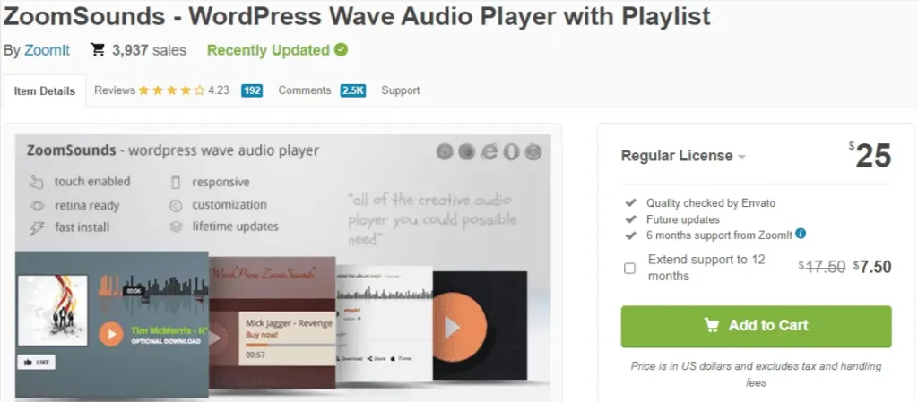 Top 20 Website Audio Player Widgets & Music Plugins in 2024