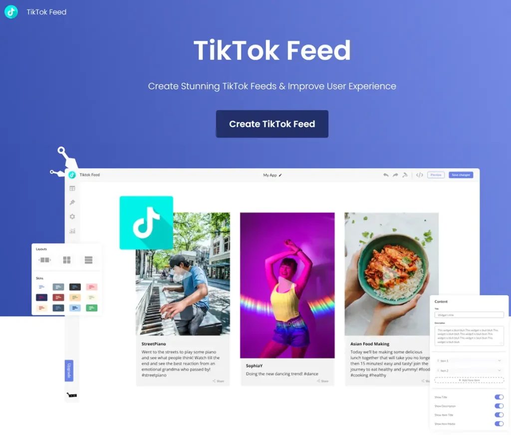 5 Best TikTok Feed Widgets to Embed Videos on Websites in 2024