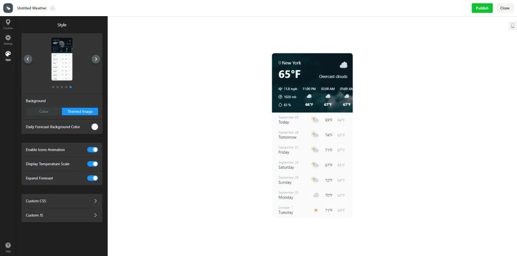 7 Best HTML Weather Widgets for Websites with Automatic Location
